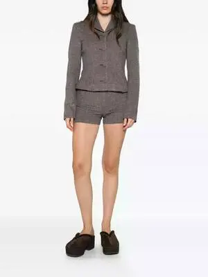 Maggie Marilyn Straight Talker Herringbone Shorts