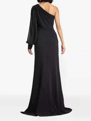Tadashi Shoji One-shoulder Draped Gown