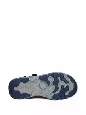 JEEP Groove Touch-strap Flat Sandals - Blue