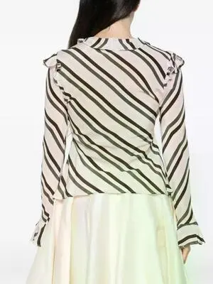 Maggie Marilyn Cool About It Ruffled Striped Top