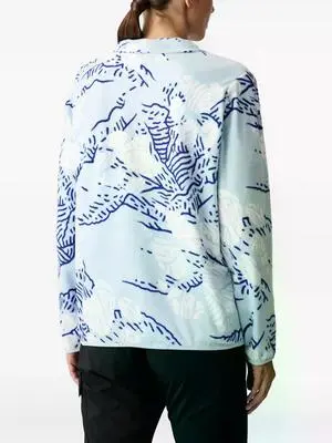 JACK WOLFSKIN Paw Era 100 Abstract-print Sweatshirt - Blue