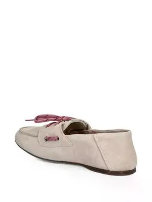 Marc O'polo Lace-up Suede Loafers - Neutrals