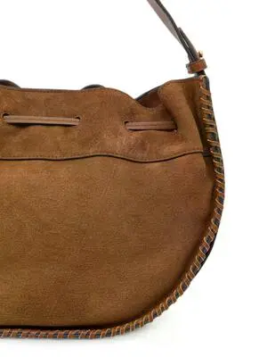 Marc O'polo Whipstitch-trim Suede Tote Bag