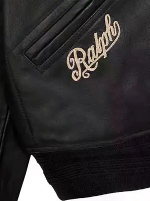 Polo Ralph Lauren Logo-patch Leather Jacket