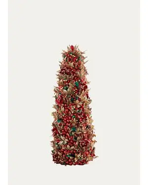 SALZBURG CREATIONS Shining Elegance 12" Tabletop Christmas Tree - Multi