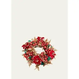 SALZBURG CREATIONS Shining Elegance 4" Candle Ring Wreath