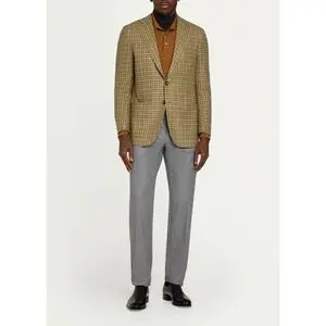 Kiton Cashmere Micro-plaid Single-breasted Sport Coat