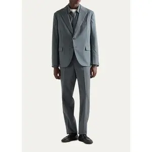Prada Mouliné Wool Single-breasted Blazer