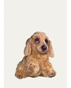 UNIVERSAL STATUES Sitting Cocker Spaniel Animatronic Christmas Decor - Multi