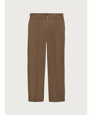 Prada Technical Canvas Cotton Pants - Brown