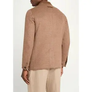 Zegna Houndstooth Wool-blend Jacket