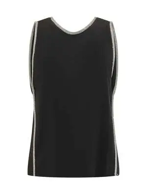 Sportmax Ribbed Mini Tank Top - Nero