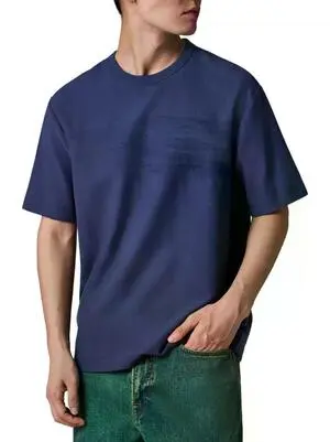 Paul Smith Ribbed-panel T-shirt