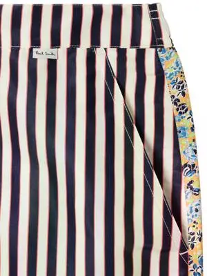 Paul Smith Floral Stripe Print Swim Shorts
