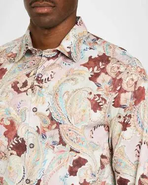 Robert Graham Apos;s Red Rock Stretch-cotton Shirt