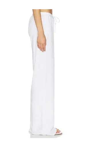 Frankies Bikinis X Devon Lee Carlson Robertson Terry Pant In White