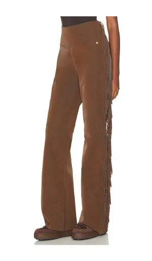 Goldbergh Rumi Pants In Brown - Deep Mocha