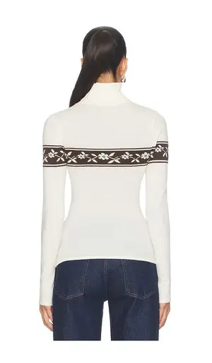 Frankies Bikinis Tucker Cloud Knit Turtleneck Sweater In White