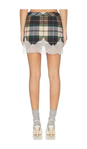 SIEDRES Witz Lace Trim Mini Skirt