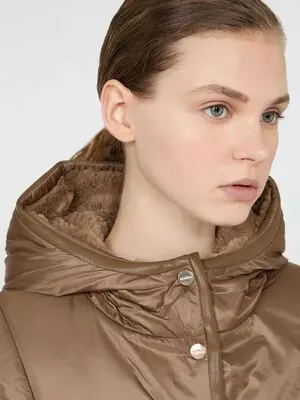 Max Mara Reversible Gilet In Water-repellent Plain-weave Fabric