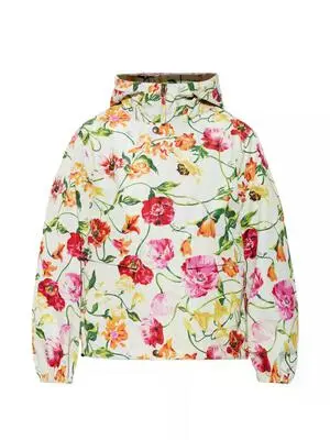 Kenzo Wildflower Floral-print Hooded Jacket - Multicolour