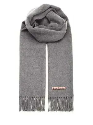 Acne Studios Wool Scarf - Gray