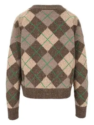 Max Mara Argyle Cardigan