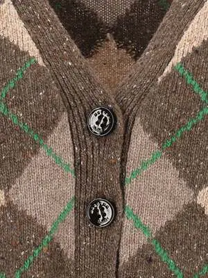 Max Mara Argyle Cardigan