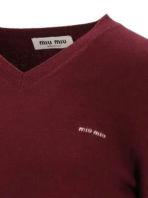 Miu Miu V-neck Wool Sweater