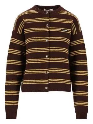 Miu Miu Striped Cardigan