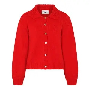 FRILL STUDIO Wendy Cardigan Berry - Red