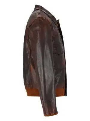 GOLDEN GOOSE Distressed-effect Bomber Jacket
