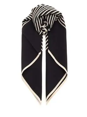 TOTEME Silk Scarf - Black