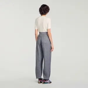 Sandro Rhinestone Barrel-leg Joggers