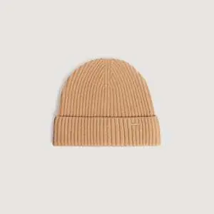 Sandro Wool And Cashmere Hat - Camel