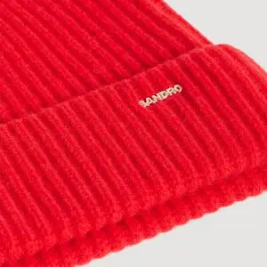 Sandro Wool And Cashmere Hat - Red