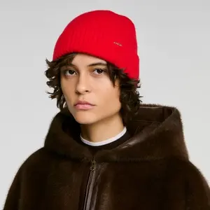 Sandro Wool And Cashmere Hat - Red
