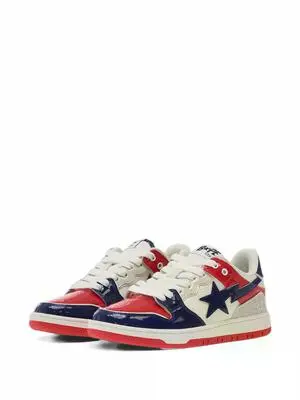 A BATHING APE Sk8 Sta Sneakers - Red