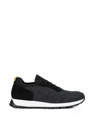 DOUCAL'S Panelled Lace-up Sneakers - Grey