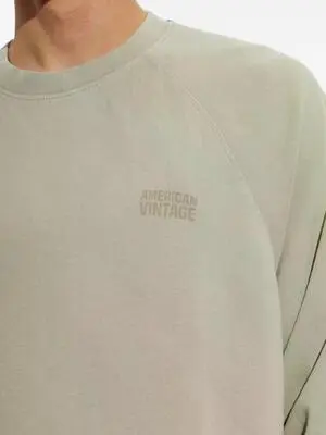 American Vintage Jitbay Logo-print Raglan-sleeve Sweatshirt