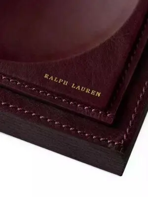 Ralph Lauren Brennan Leather-teak Catchall - Red