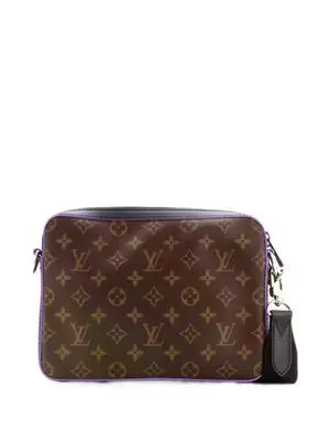 LOUIS VUITTON Trio Messenger Bag Macassar Monogram Canvas Crossbody Bag