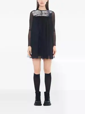 TESSITURA Ancient Tulle-overlay Mini Dress
