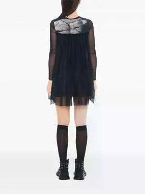 TESSITURA Ancient Tulle-overlay Mini Dress