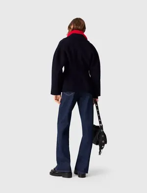 Maje Fitted Double-faced Coat