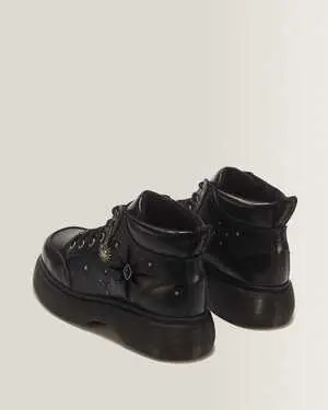 Dr. Martens Buzz Whimsigoth Eye Leather & Velvet Lace Up Boots