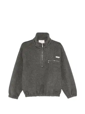 SONG FOR THE MUTE Half Zip Pullover - Gray