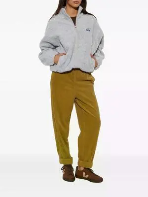 American Vintage Hoktown Logo-patch Zip-up Cardigan