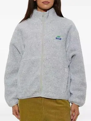 American Vintage Hoktown Logo-patch Zip-up Cardigan
