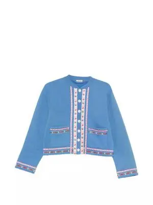 BODE Ribbon Cardigan - Blue